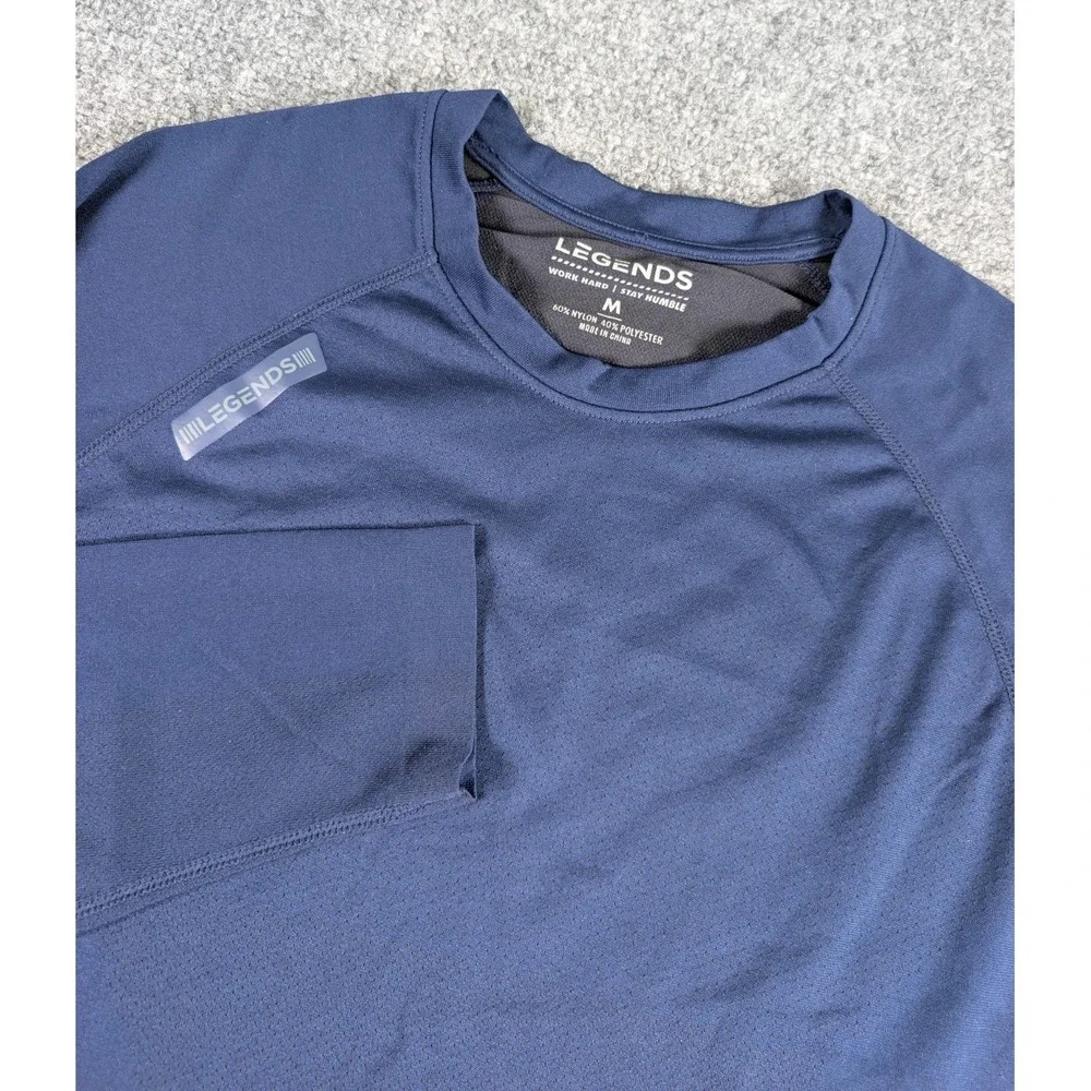 Legends | Shirts | Legends Dash Long Sleeve Shirt Mens Medium Navy Blue ...